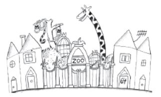 64 zoo lane coloring pages